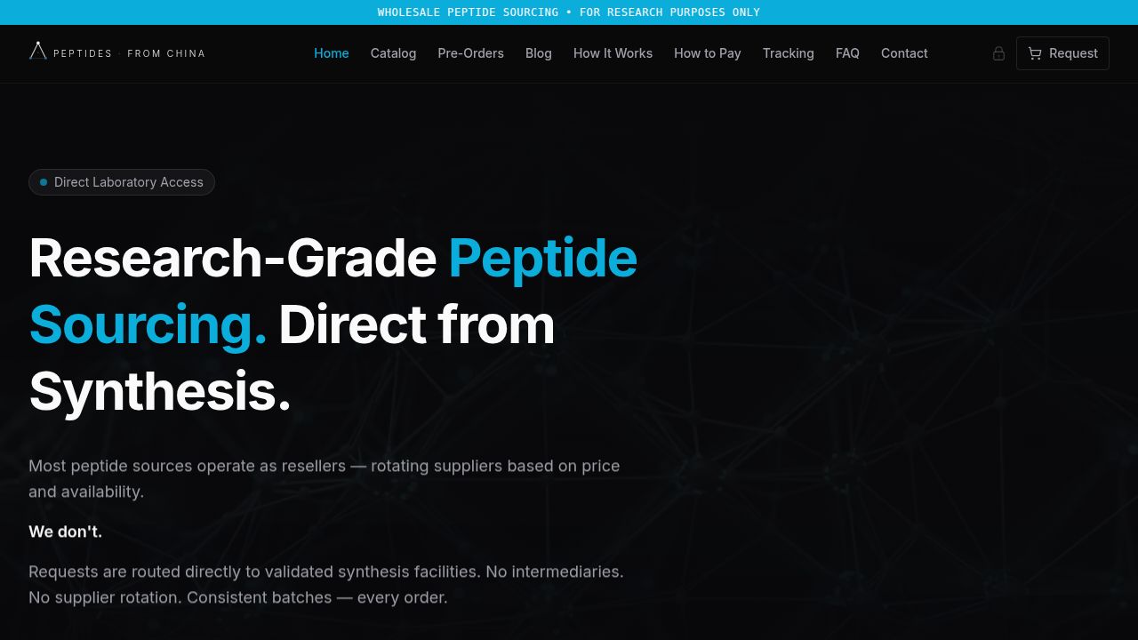 Buy Research Peptides From China | Manufacturer Direct